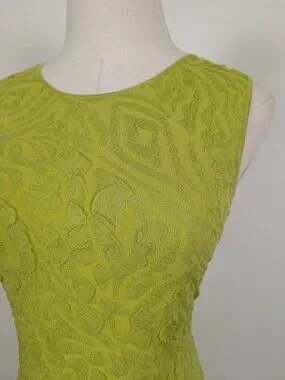 Zara | Dresses | Zara Lime Green Drop Waist Maxi Dress Size Small ...